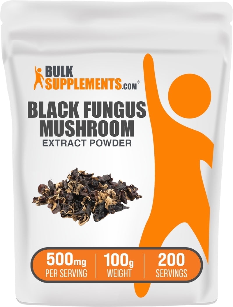 BulkSupplements Black Fungus Mushroom Extract Powder - Mushroom ...