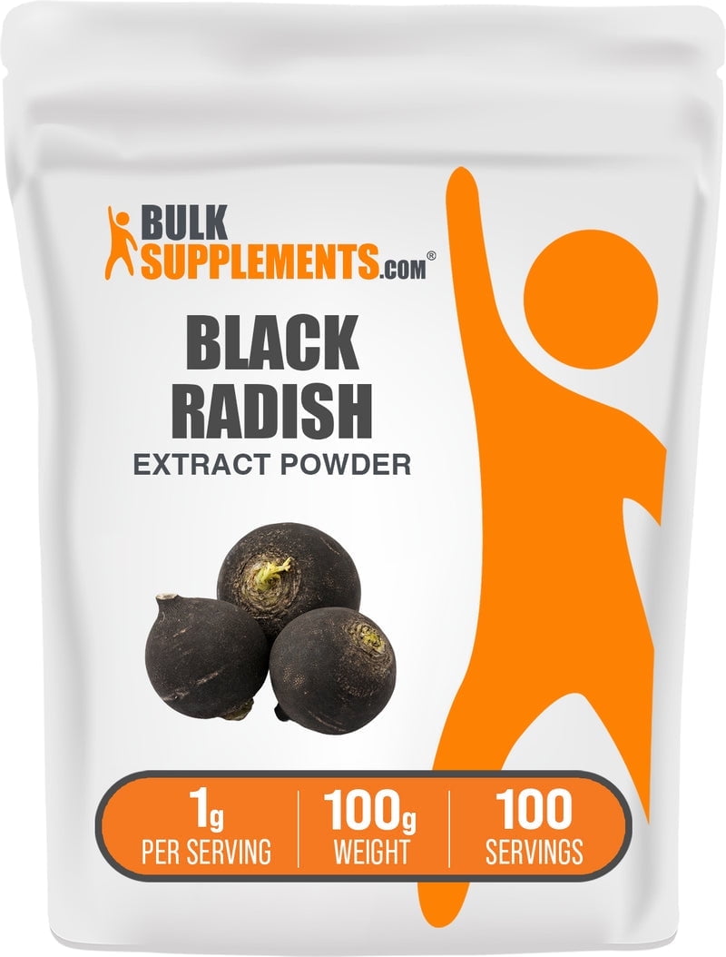 BulkSupplements Black Radish Extract Powder - 1g per Serving - 100 ...