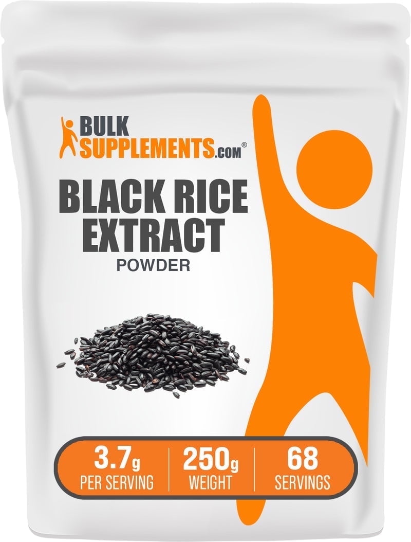 BulkSupplements Black Rice Extract Powder - 3.7g per Serving - 250 ...