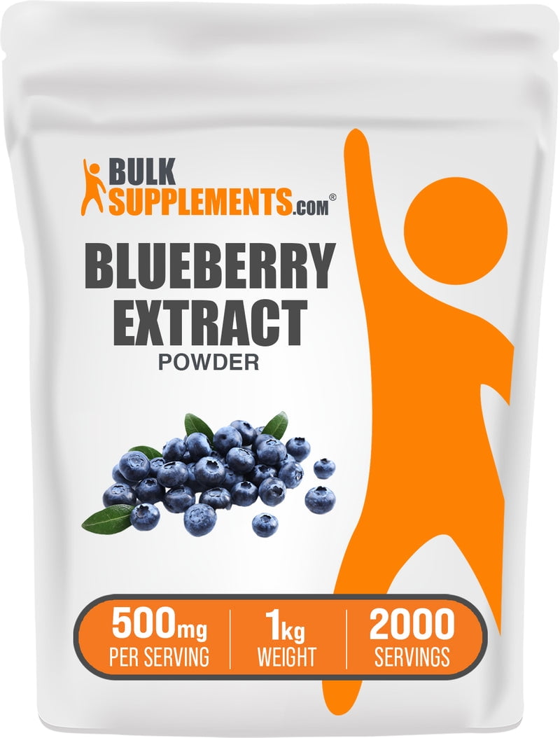 BulkSupplements Blueberry Extract Powder - 500mg per Serving - 1 ...