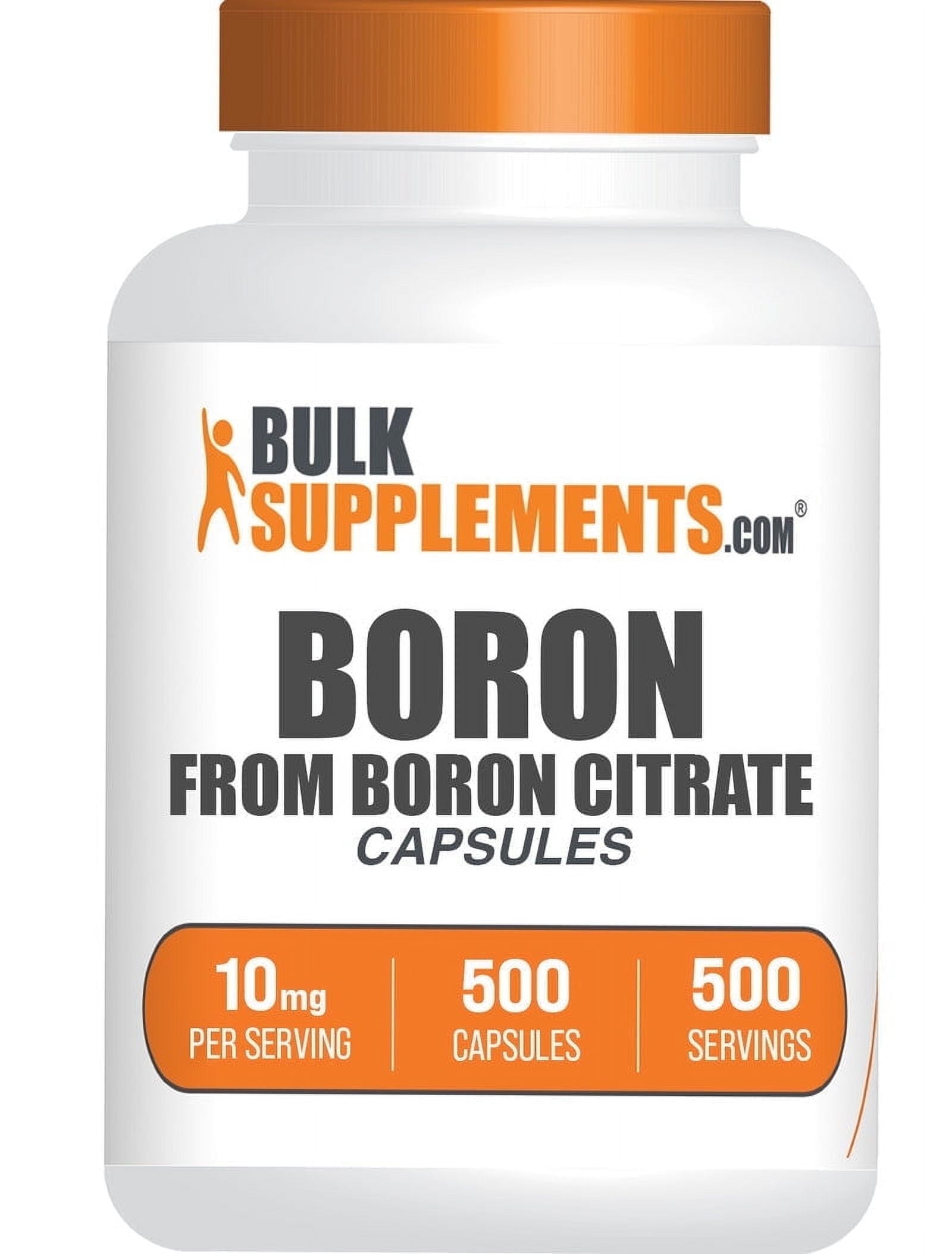 BulkSupplements Boron Citrate 10mg Capsules, 500ct - Walmart.com