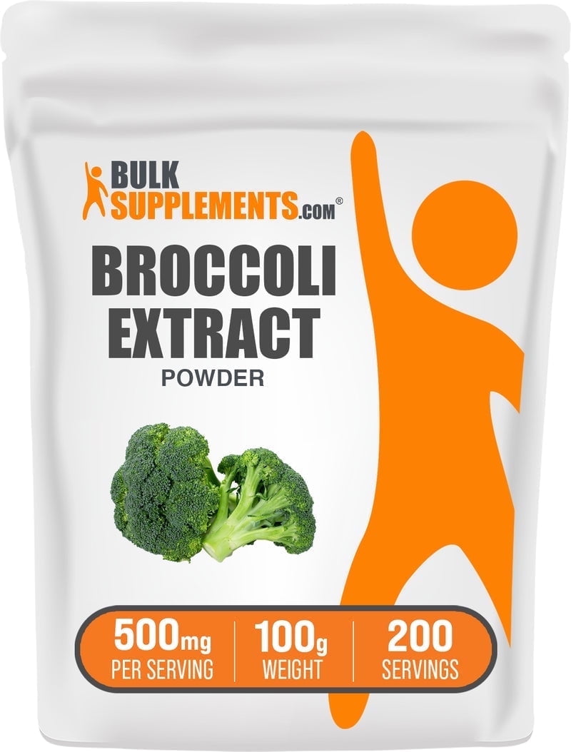 BulkSupplements Broccoli Extract Powder - 500mg per Serving - 100 Grams ...