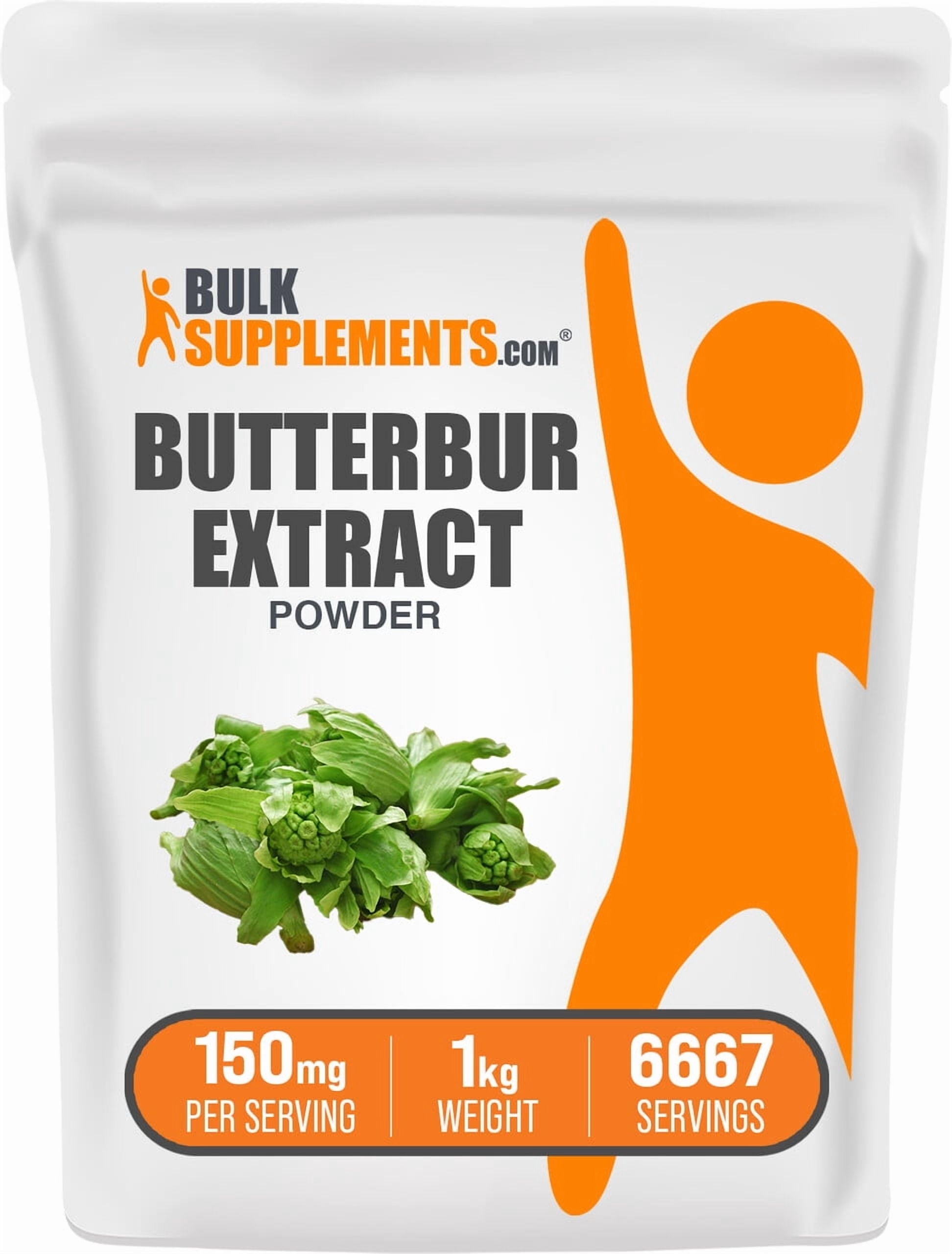 BulkSupplements Butterbur Extract Powder - 150mg per Serving - 1 ...
