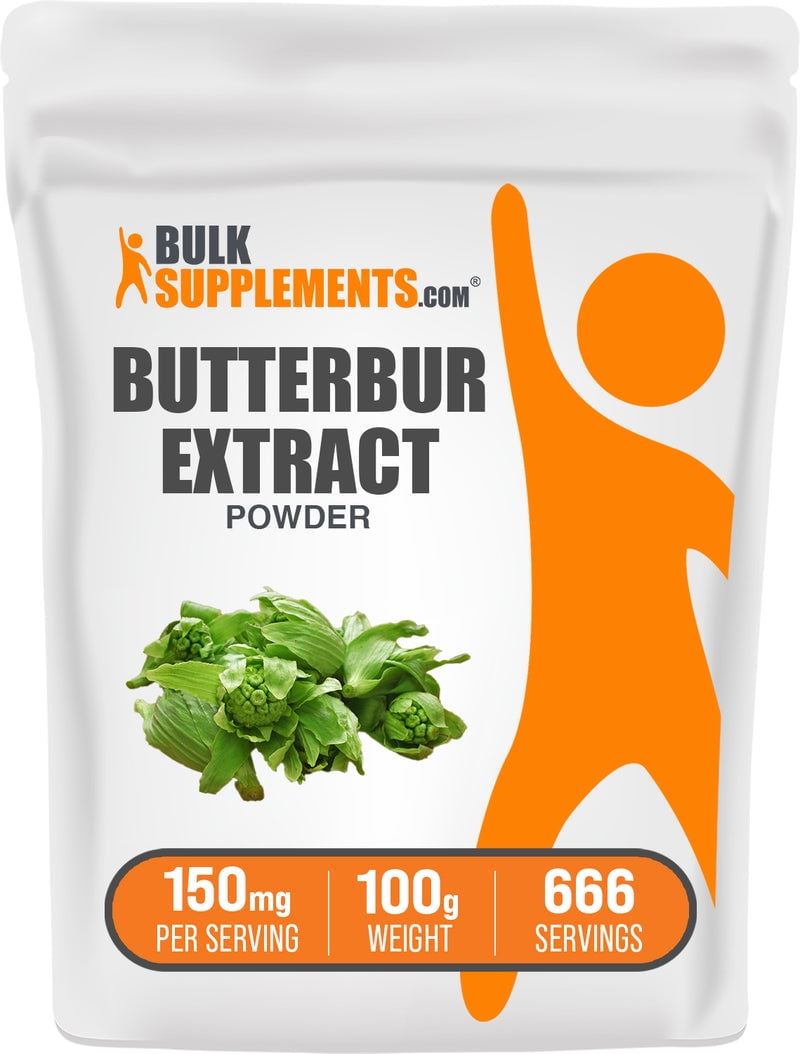 BulkSupplements Butterbur Extract Powder - 150mg per Serving - 100 ...