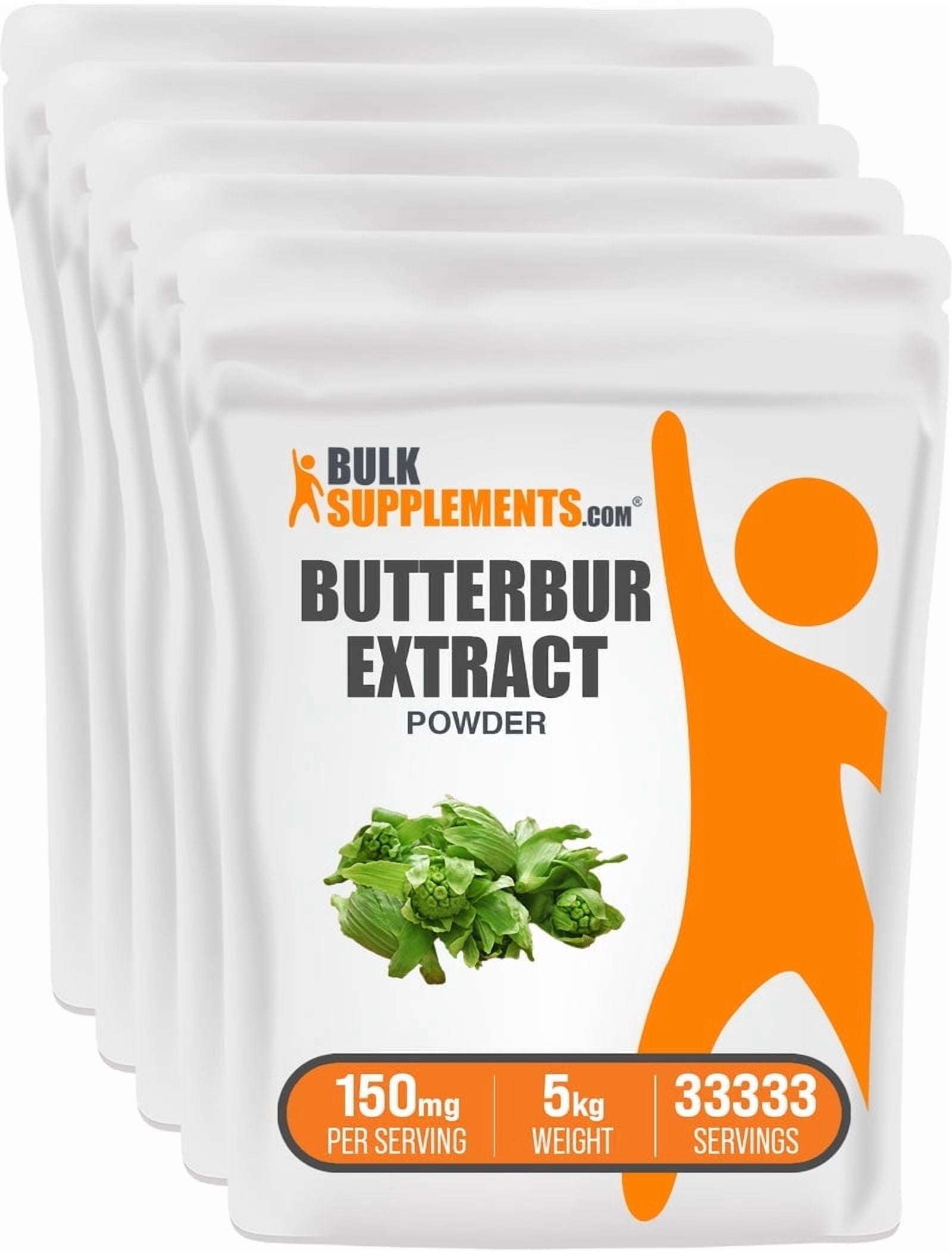 BulkSupplements Butterbur Extract Powder - 150mg per Serving - 5 ...