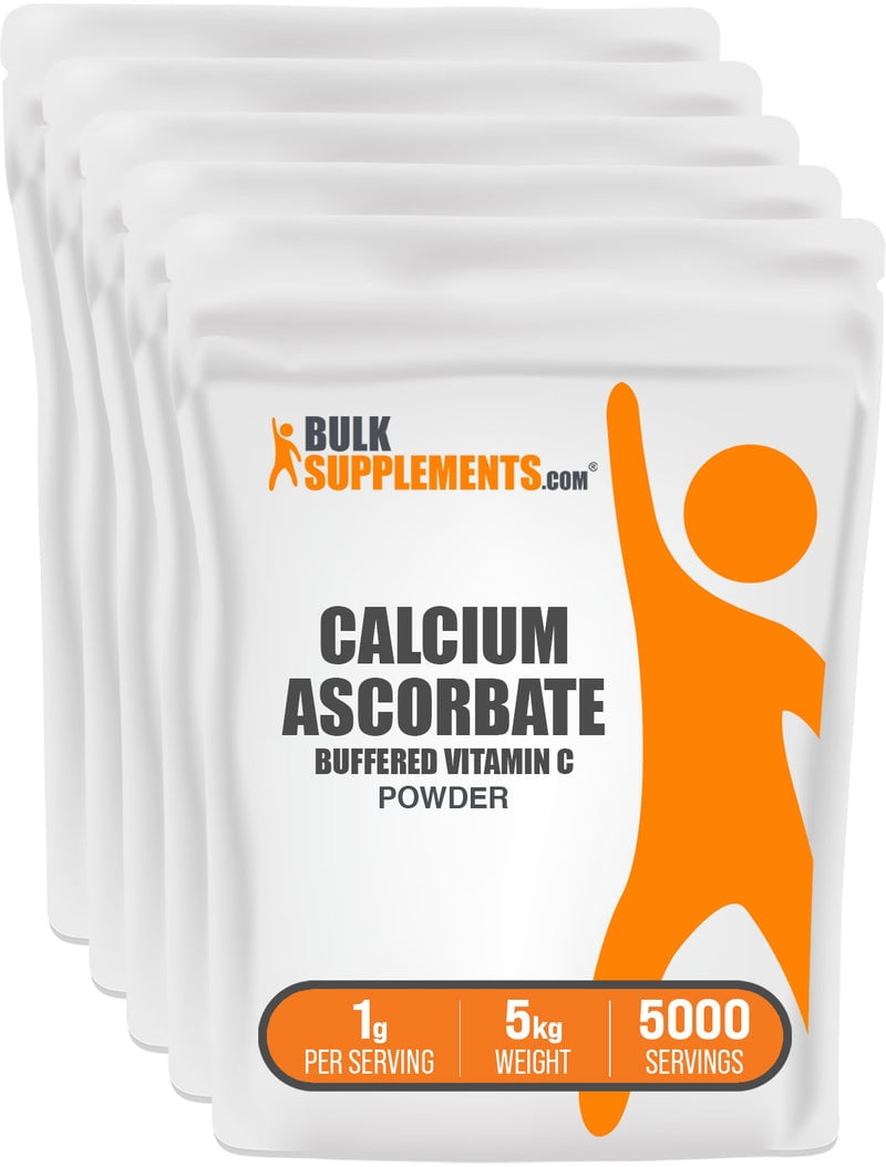 BulkSupplements Calcium Ascorbate Powder - Buffered Vitamin C, 1g per ...