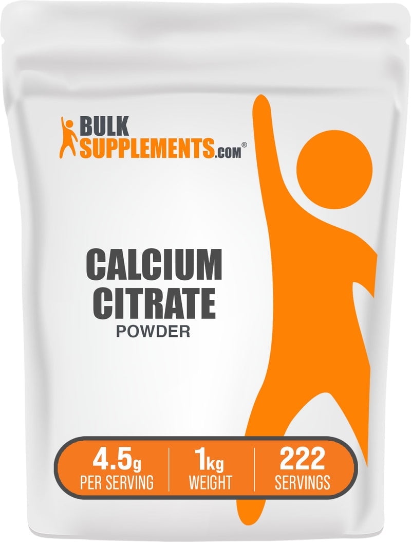 BulkSupplements.com Calcium Citrate Health Powder - Bone & Teeth ...