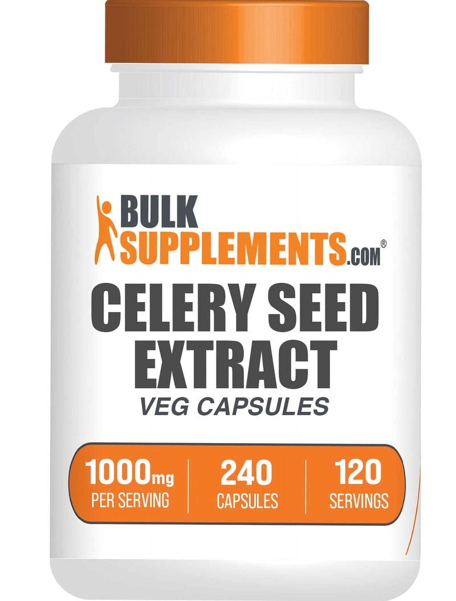 BulkSupplements Celery Seed Extract Capsules - 1000mg per Serving (240 ...