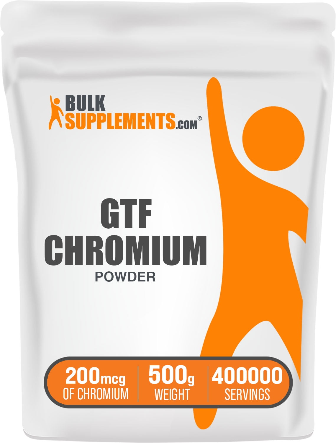 BulkSupplements® Chromium GTF Powder, 1.25mg per Serving, 500g (1.1 lbs), 400,000 Servings ...