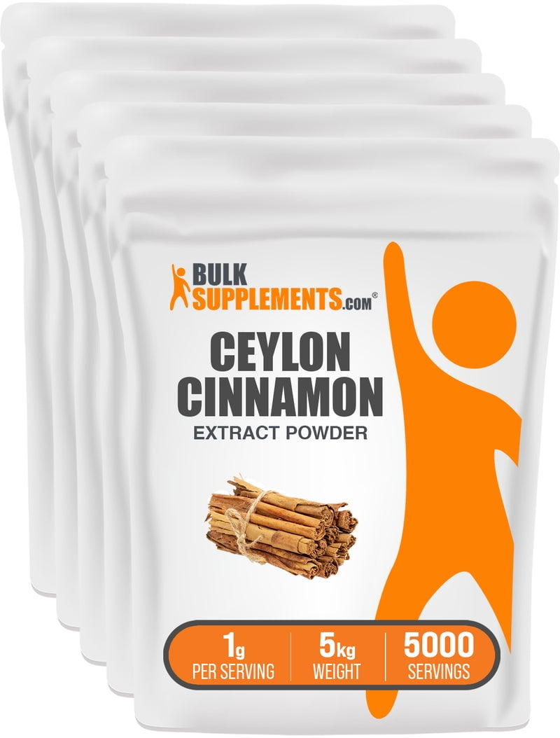 BulkSupplements Cinnamon Bark Extract Powder - 1g per Serving - 5 ...
