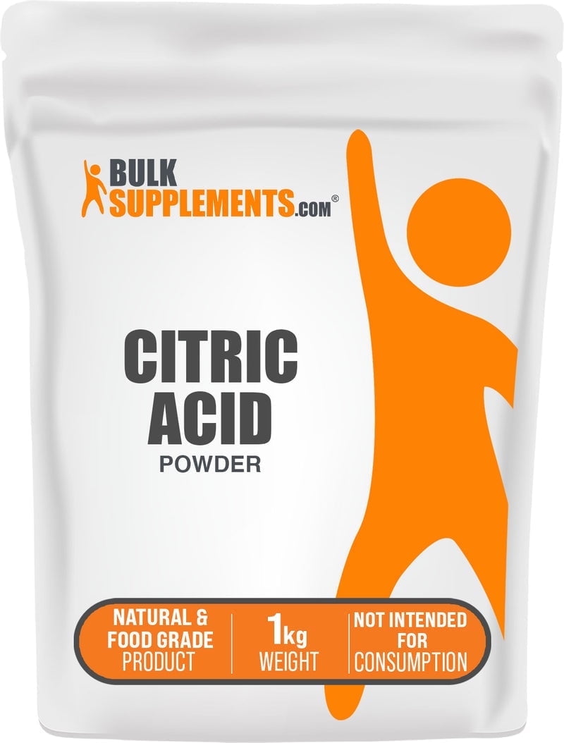 BulkSupplements.com Food Grade Citric Acid Powder 1 Kilogram for ...