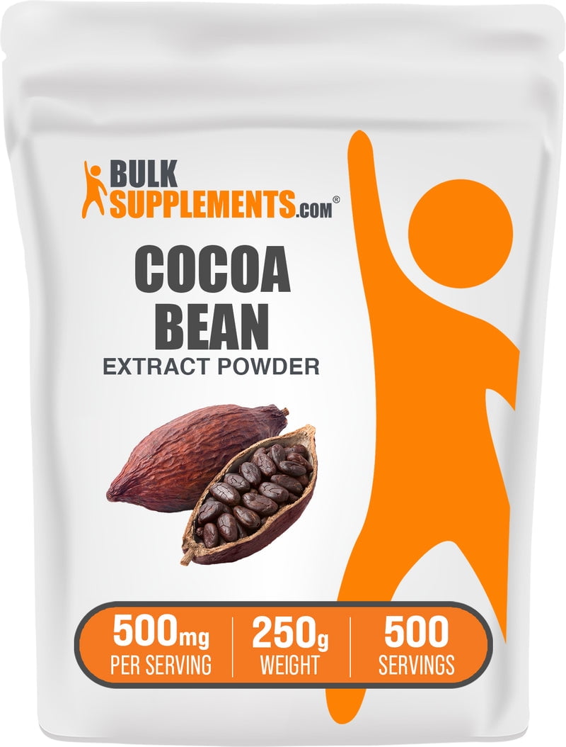 BulkSupplements Cocoa Bean Extract Powder - 500mg per Serving - 250 ...