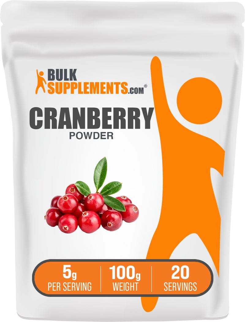 BulkSupplements Cranberry Powder - 5g per Serving - 100 Grams (3.5 oz ...