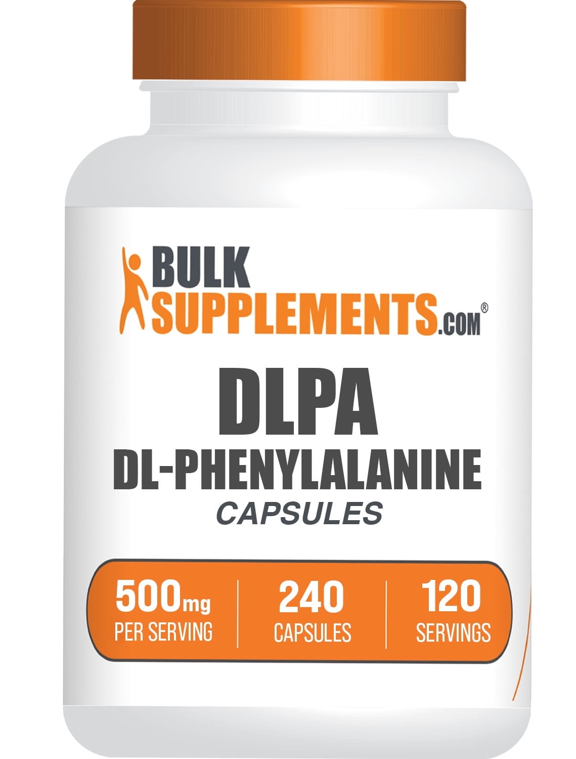 BulkSupplements DL-Phenylalanine Capsules, 500mg, 240 Capsules, DLPA ...