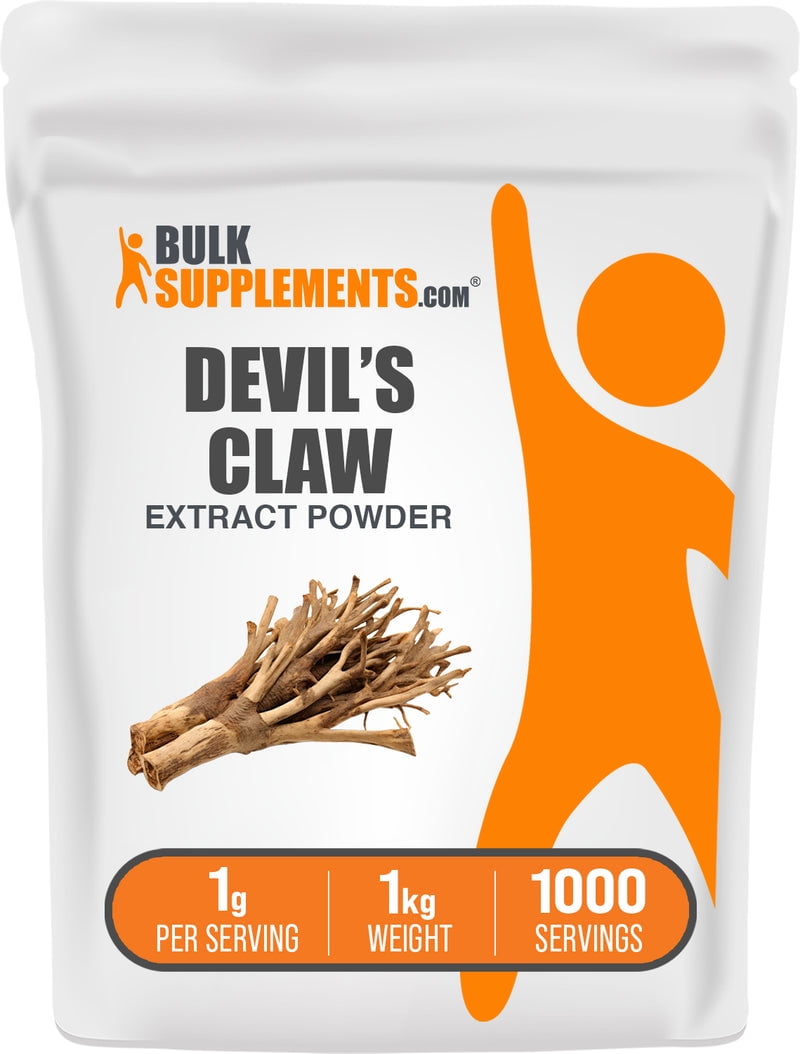 BulkSupplements Devil's Claw Extract Powder - 1g per Serving - 1 ...
