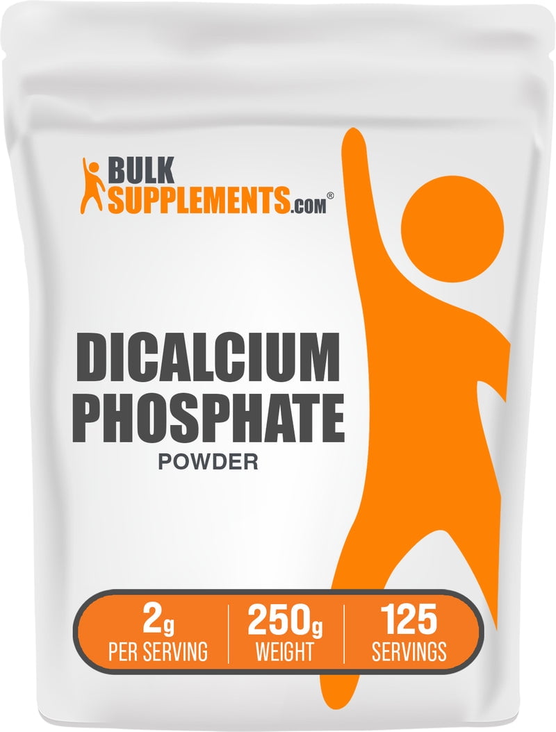 BulkSupplements Dicalcium Phosphate (DCP) Powder - 2g per Serving - 250 Grams (8.8 oz) - 125 ...