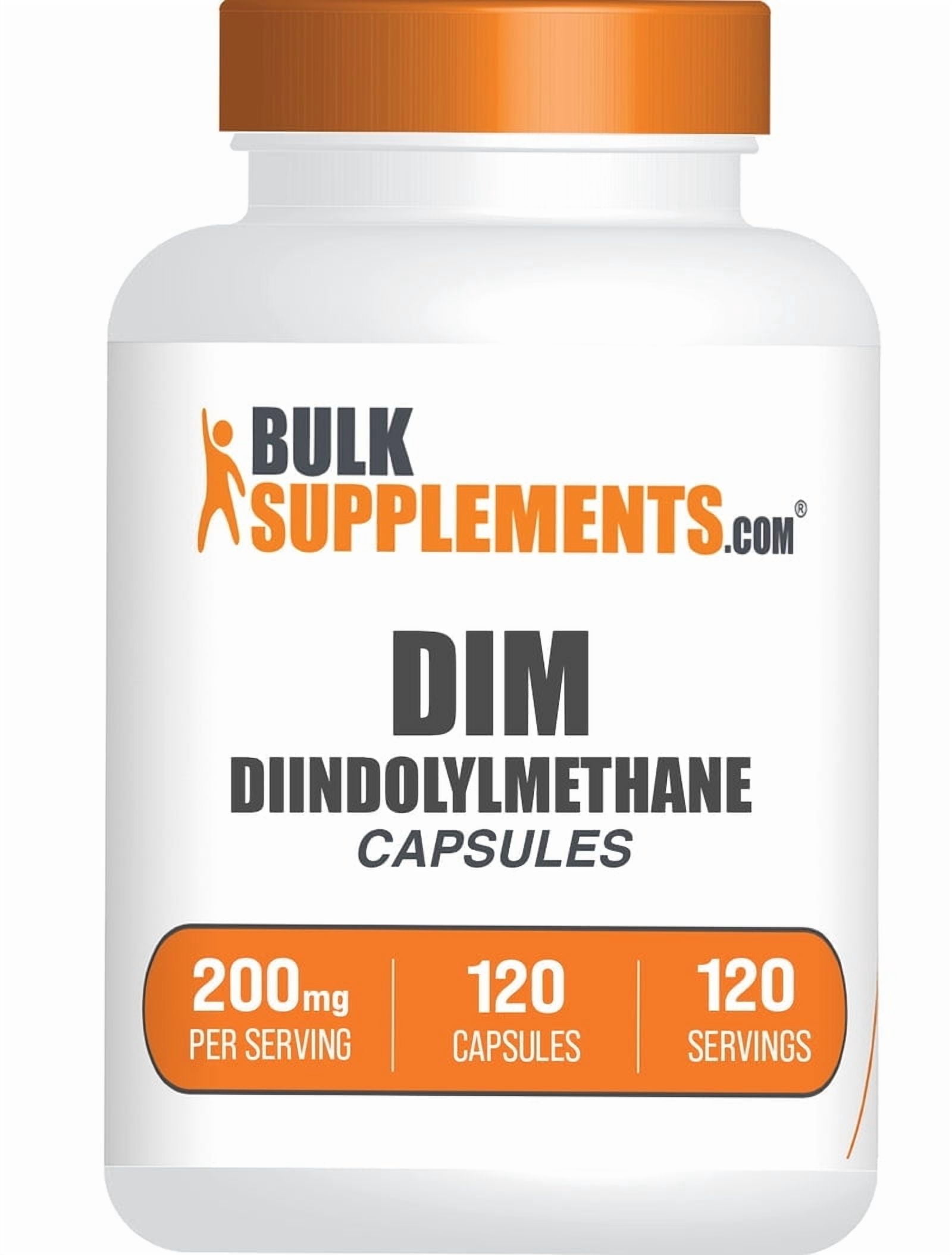 BulkSupplements.com DIM Capsules, 200mg - Supports Healthy Skin, Heart ...