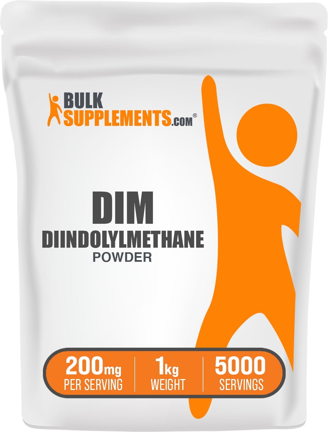 BulkSupplements Diindolylmethane (DIM) Powder - 200mg per Serving - 1 ...