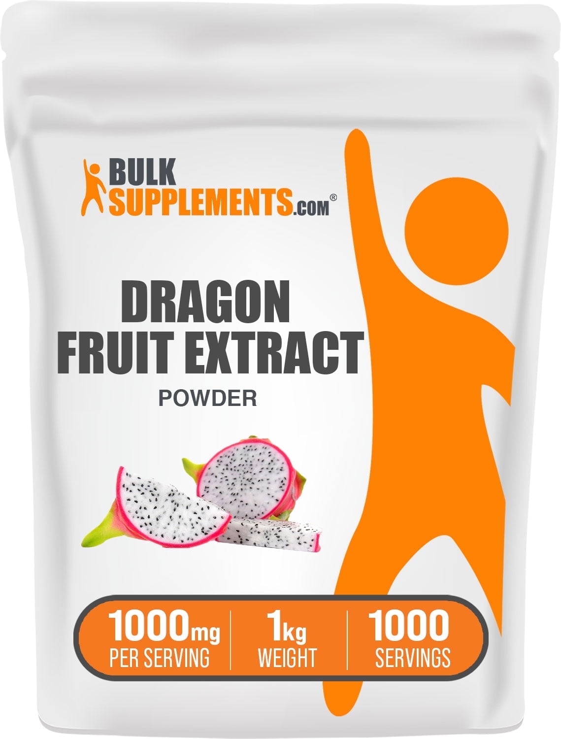 BulkSupplements Dragon Fruit Extract Powder - 1g per Serving - 1 Kilogram (2.2 lbs) - 1000 ...