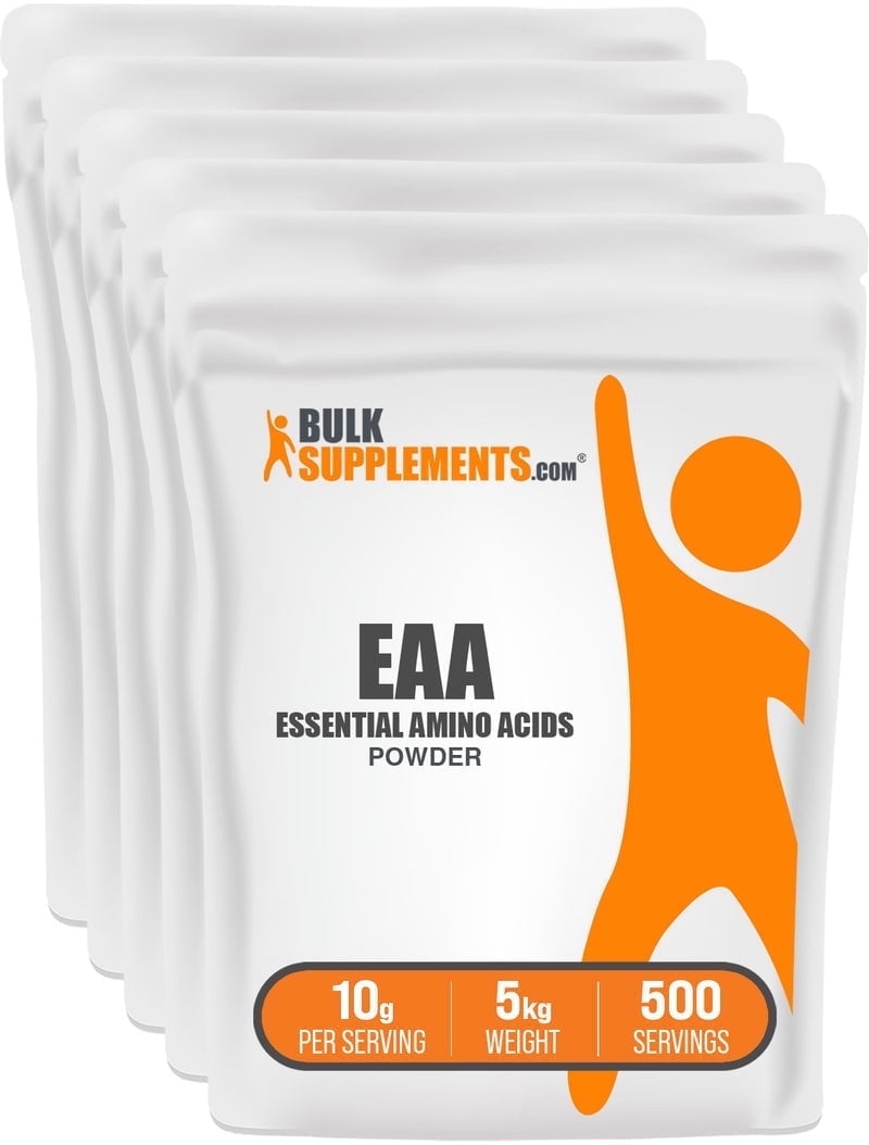 BulkSupplements.com EAA Powder, Essential Amino Acids, Unflavored, 10g ...