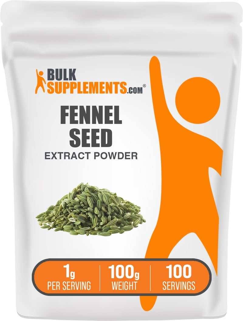BulkSupplements Fennel Extract Powder - 1g per Serving - 100 Grams (3.5 ...