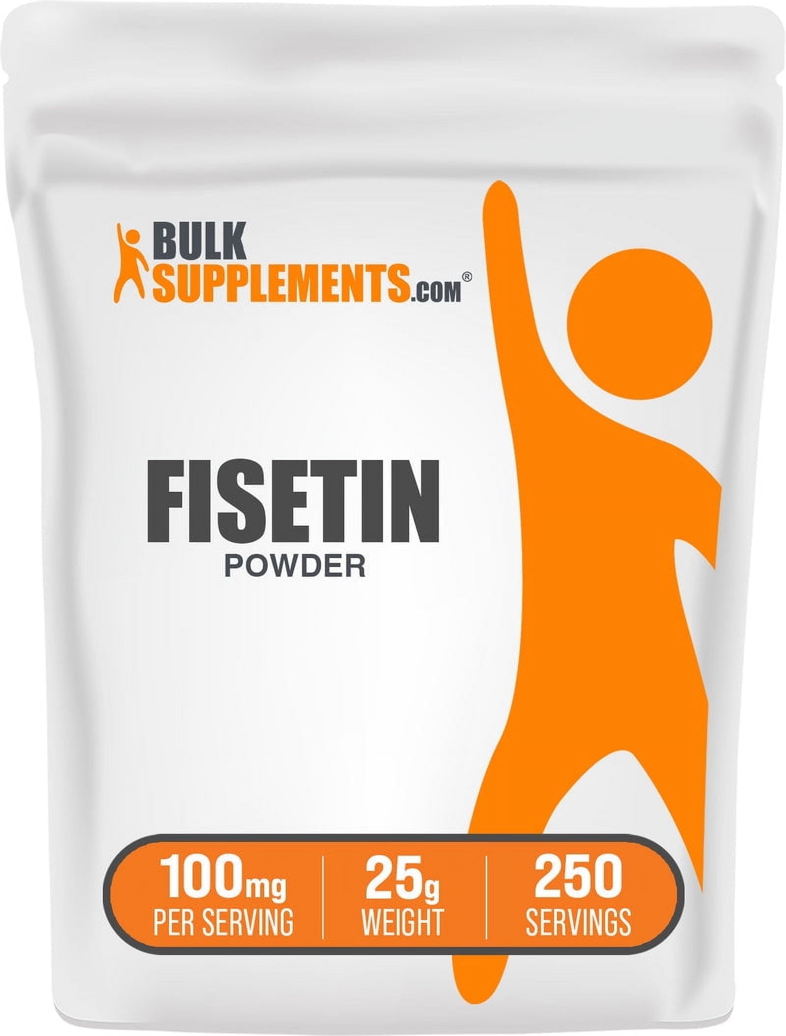 BulkSupplements Fisetin Powder - 100mg per Serving - 25 Grams (0.9 oz ...