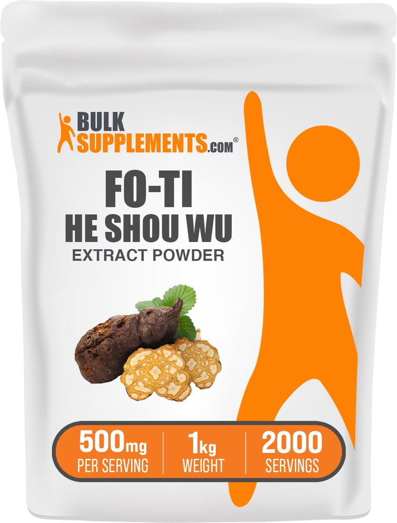 BulkSupplements Fo-Ti Extract Powder - 500mg per Serving - 1 Kilogram ...