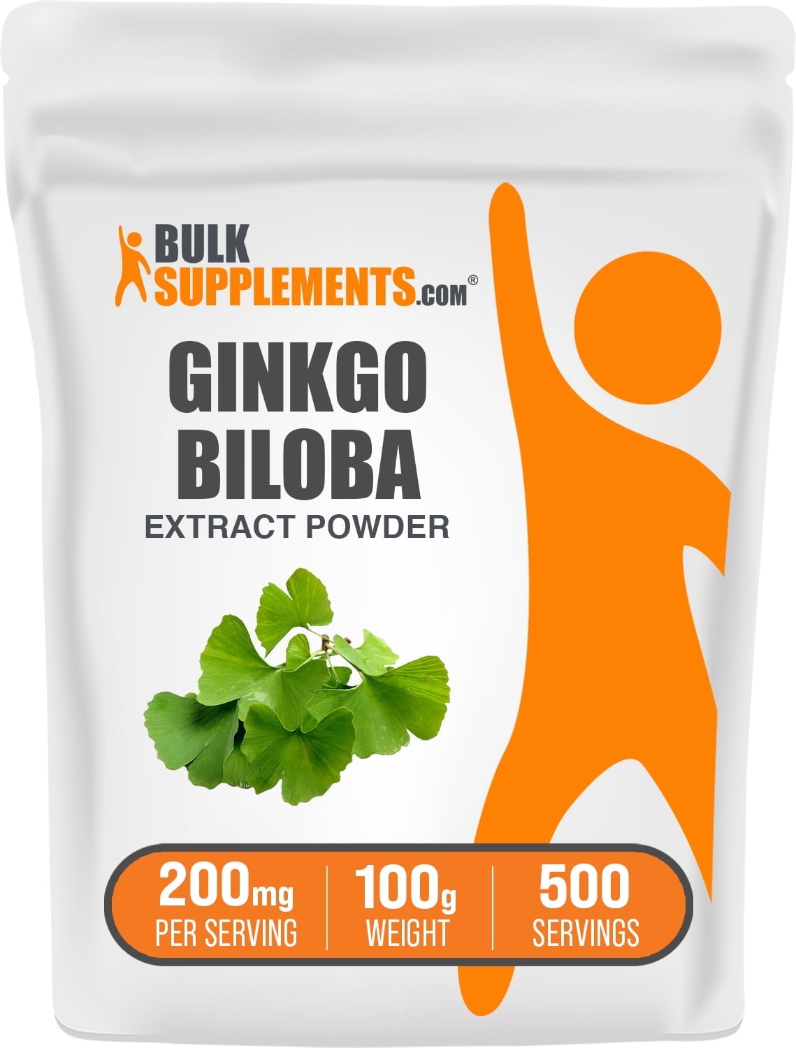 BulkSupplements Ginkgo Biloba Extract Powder - 200mg per Serving - 100 ...
