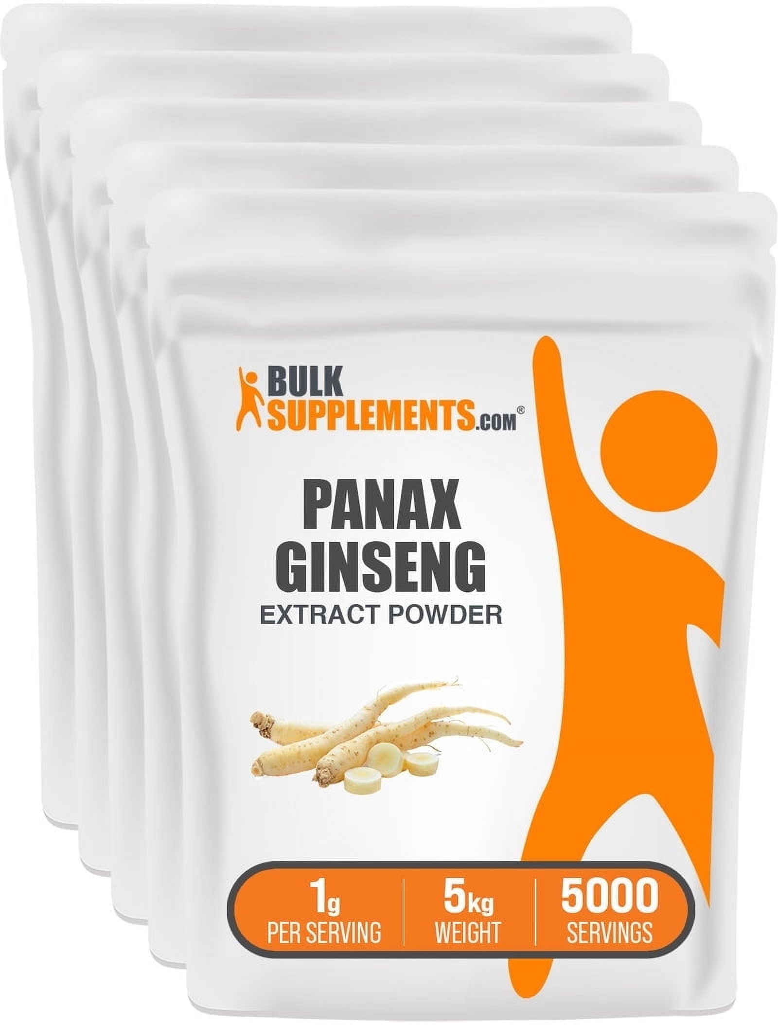 BulkSupplements Ginseng Root Extract Powder, 1g Per Serving - 5 ...