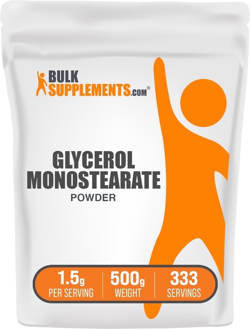 BulkSupplements Glycerol Monostearate Powder, 500g, 333 Servings ...