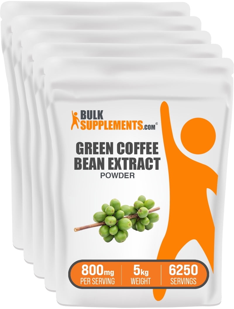 BulkSupplements Green Coffee Bean Extract Powder - 800mg per Serving ...