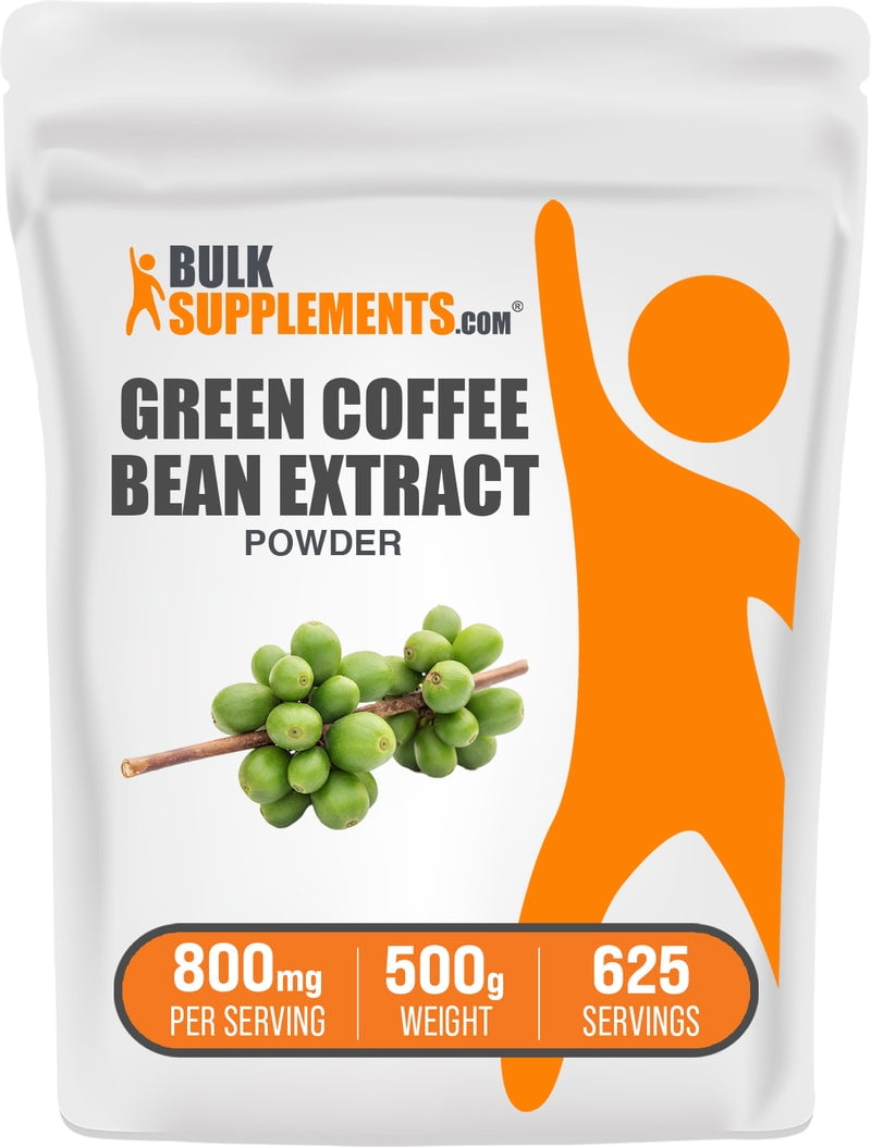 BulkSupplements Green Coffee Bean Extract Powder - 800mg per Serving ...