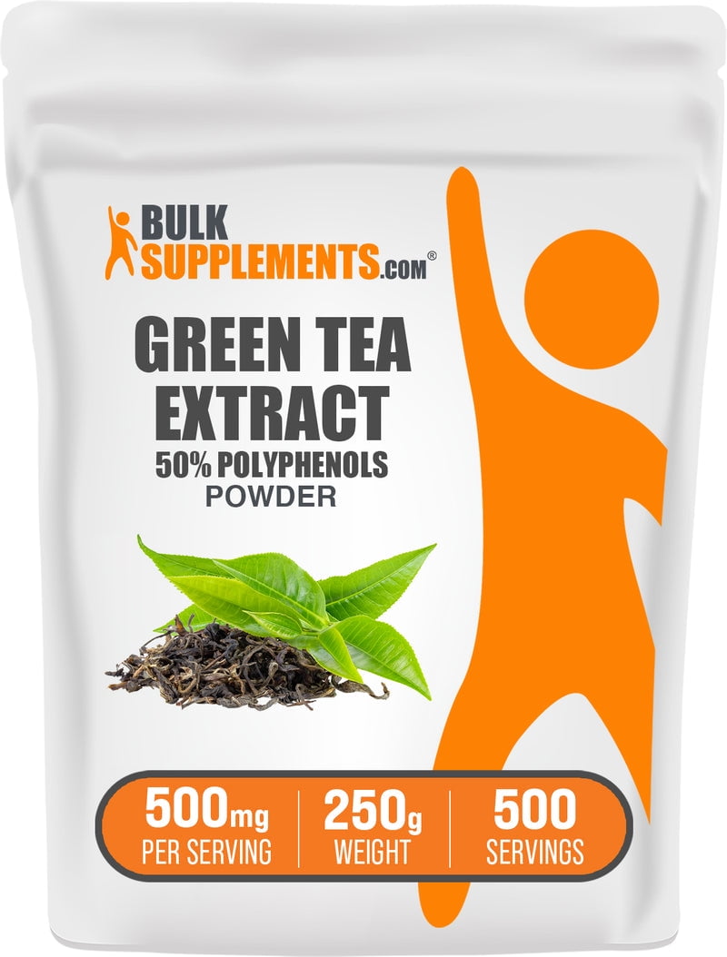 BulkSupplements Green Tea Extract (50% Polyphenols) Powder - 500mg per ...