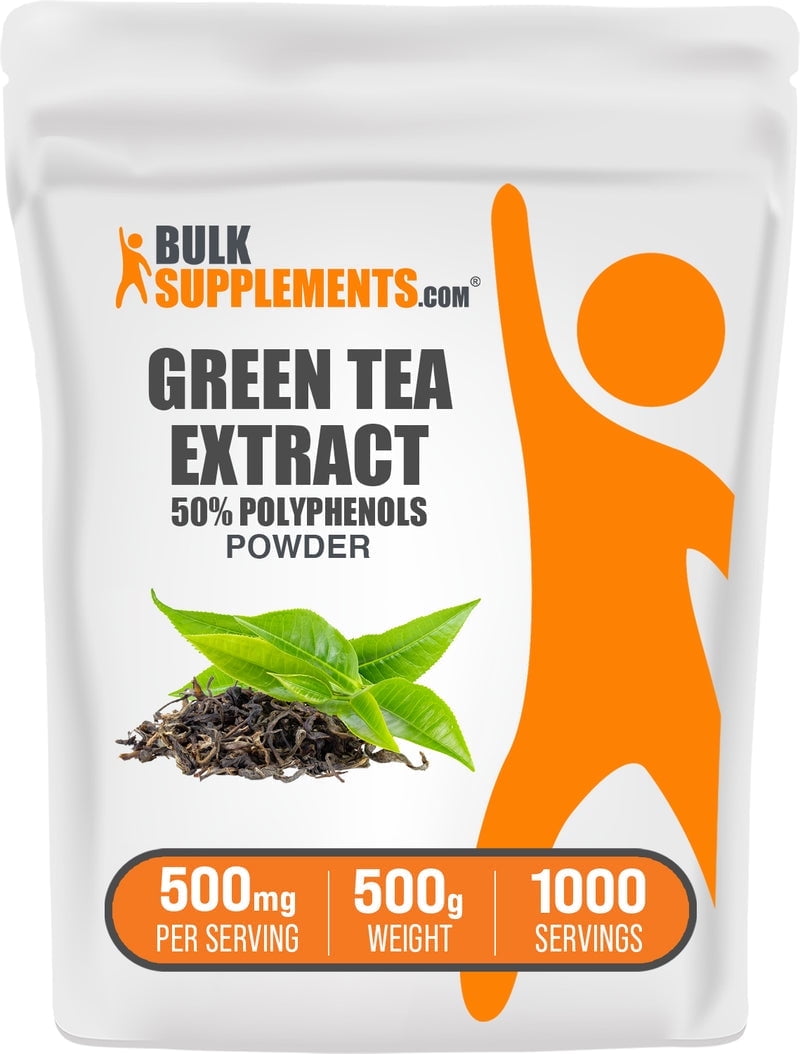 BulkSupplements Green Tea Extract (50% Polyphenols) Powder - 500mg per ...
