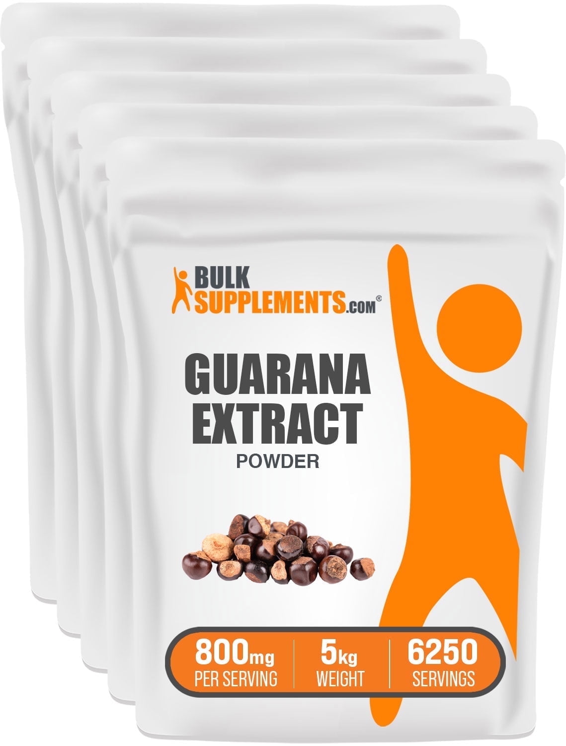 BulkSupplements Guarana Extract (22% Caffeine) Powder - 800mg per ...