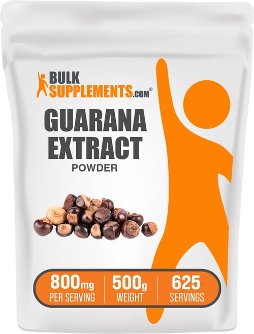 BulkSupplements Guarana Extract (22% Caffeine) Powder - 800mg per ...