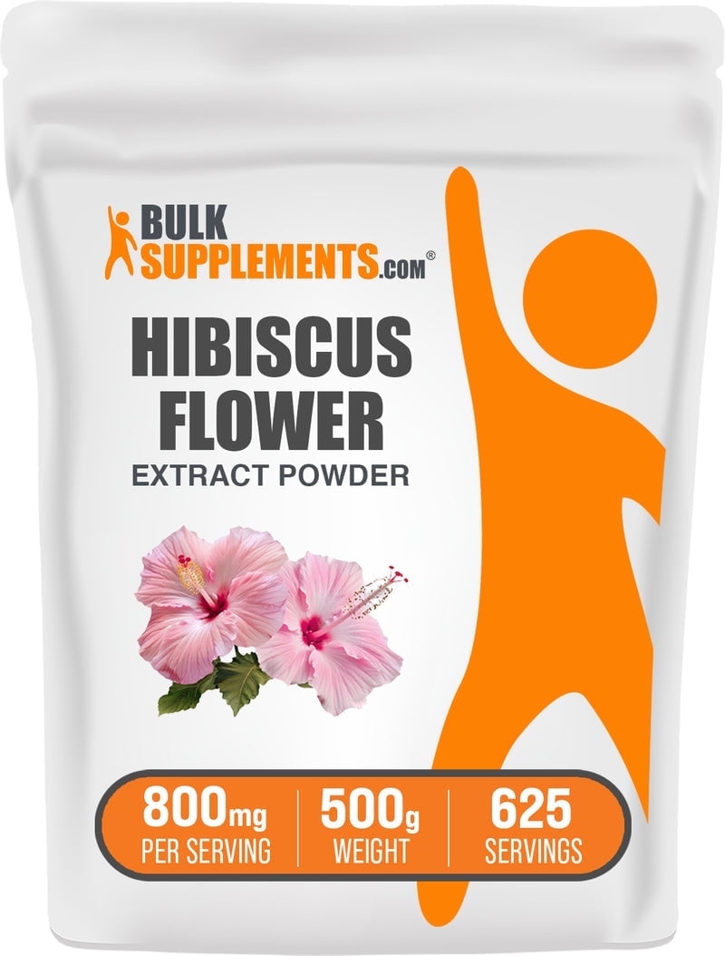 BulkSupplements Hibiscus Flower Extract Powder - 800mg per Serving ...