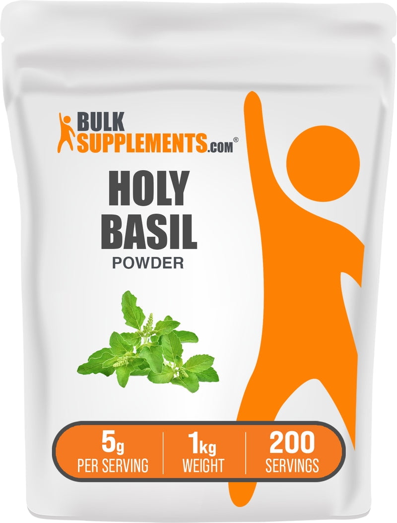 BulkSupplements Holy Basil Powder, Herbal Supplement, Stress Support ...