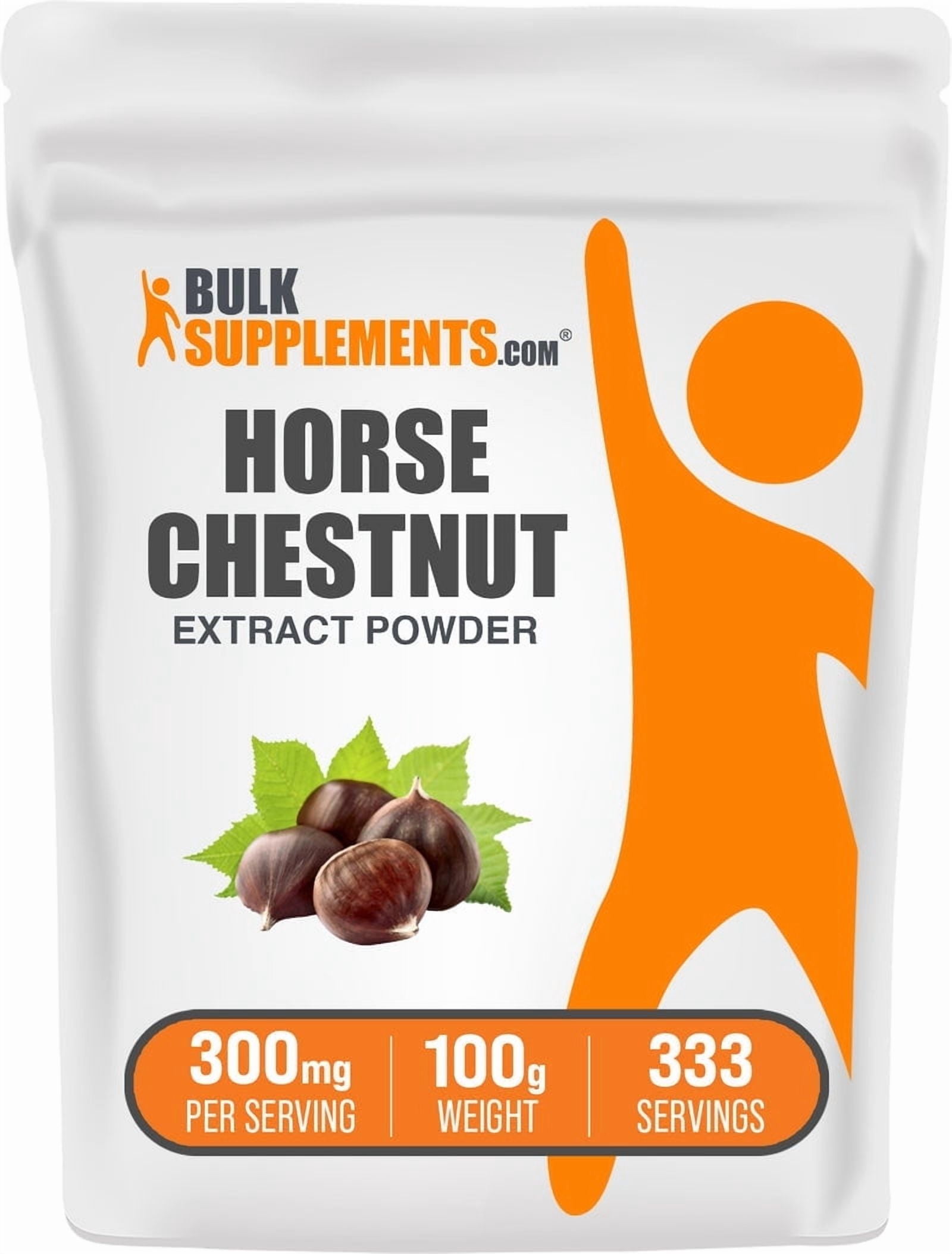 BulkSupplements Horse Chestnut Extract Powder - 300mg per Serving - 100 ...