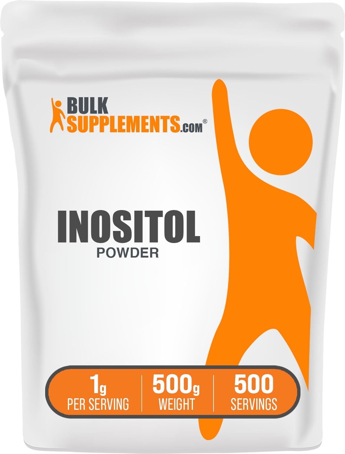 BulkSupplements Inositol Powder - Gluten Free, 1g per Serving - 500 ...