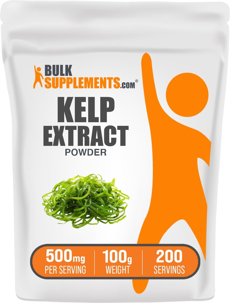 BulkSupplements.com Kelp Extract Powder - Iodine Rich Seaweed ...