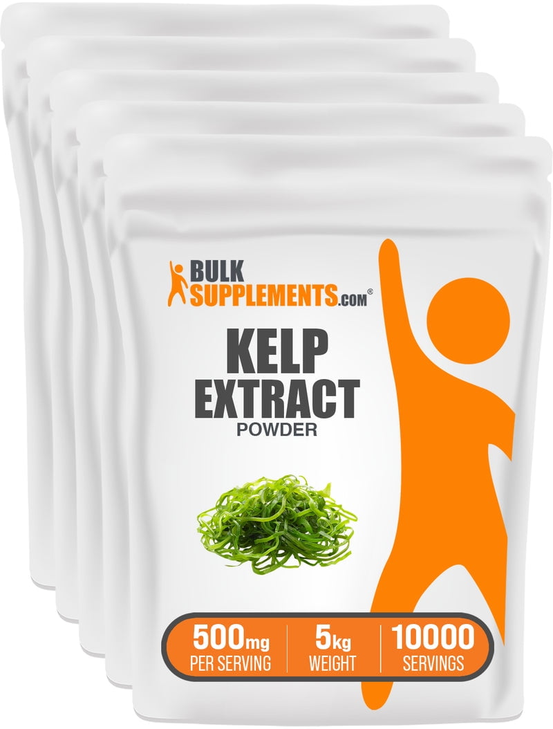 BulkSupplements Kelp Extract Powder - 500mg per Serving - 5 Kilograms ...