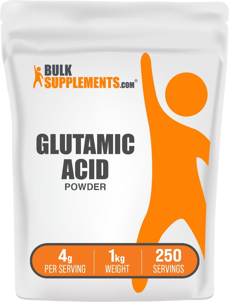 BulkSupplements L-Glutamic Acid Powder - 4g per Serving - 1 Kilogram (2 ...