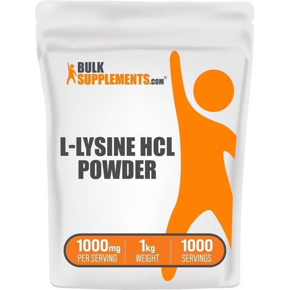 BulkSupplements.com, L-Lysine Powder, 1kg, Amino Acid Supplement ...