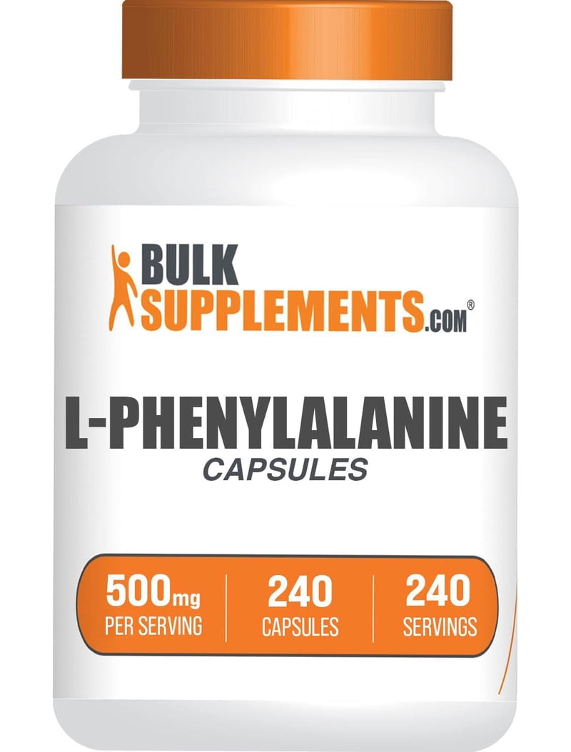 BulkSupplements L-Phenylalanine Capsules - 500mg per Serving (240 ...