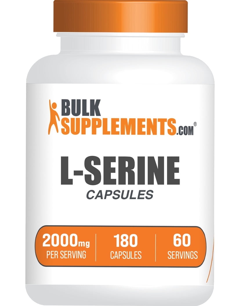 BulkSupplements L-Serine Capsules, 2000mg - Brain Function & Mood Aid ...