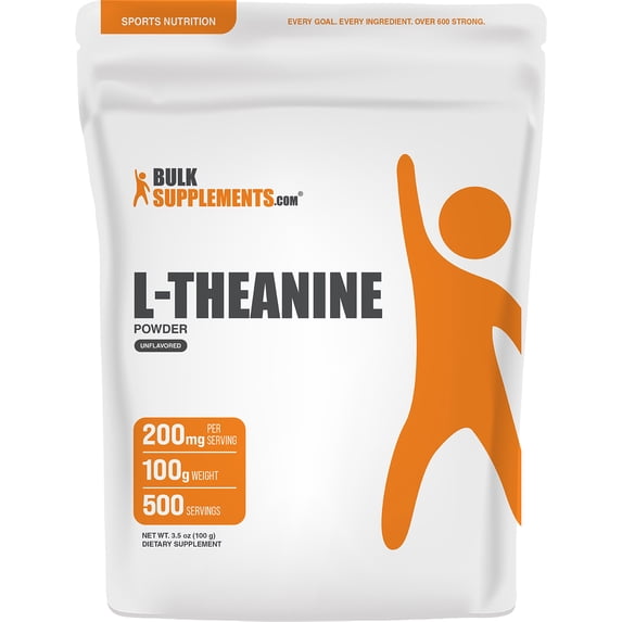 BulkSupplements.com, L-Theanine Powder, 200mg per Serving, Unflavored ...