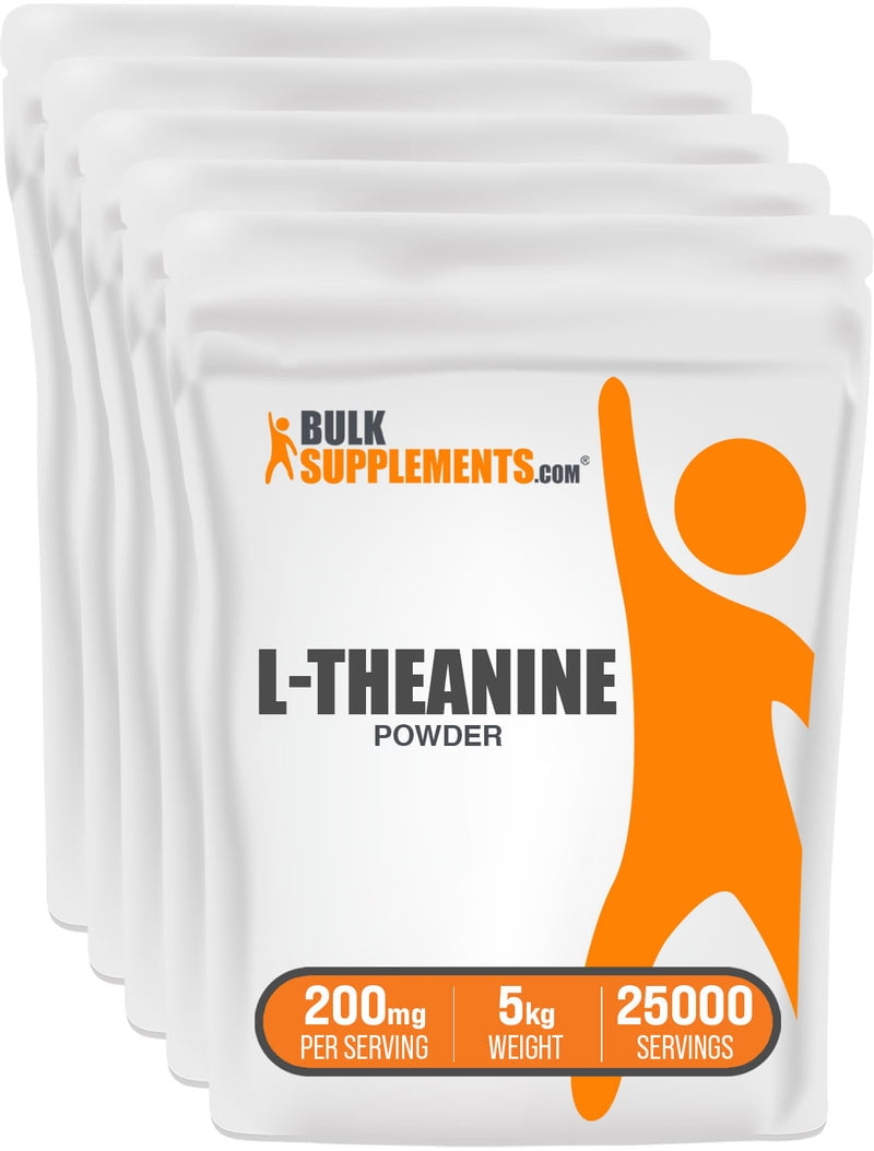 BulkSupplements L-Theanine Powder, 200mg Per Serving - 5 Kilograms (11 ...