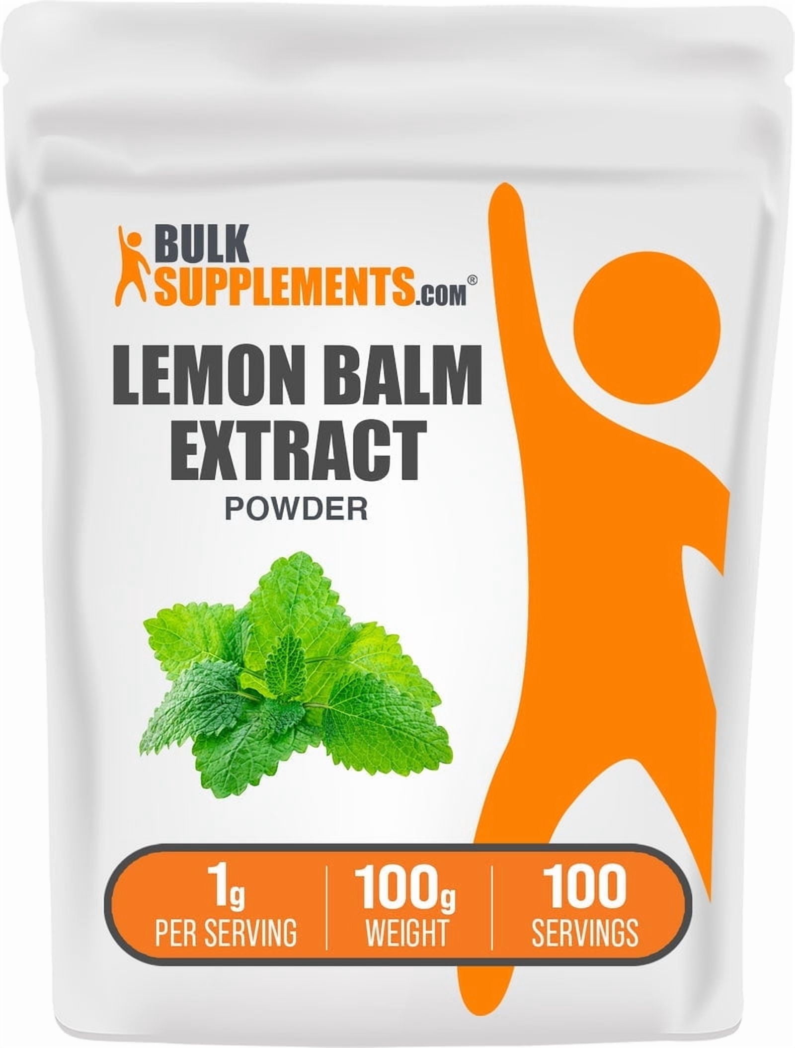 BulkSupplements.com Lemon Balm Extract Powder - Herbal Supplement for ...