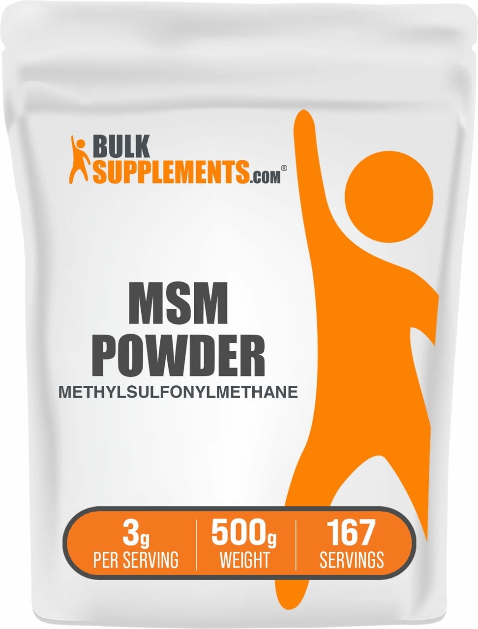 BulkSupplements MSM Powder - Methylsulfonylmethane, Dietary Supplement - Unflavored, 3g per ...